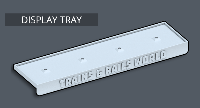 Display Tray - STL files for 3D printing - Trains & Rails World - STL ...