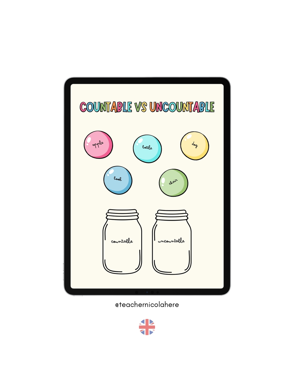 Countable vs uncountable nouns 🍬