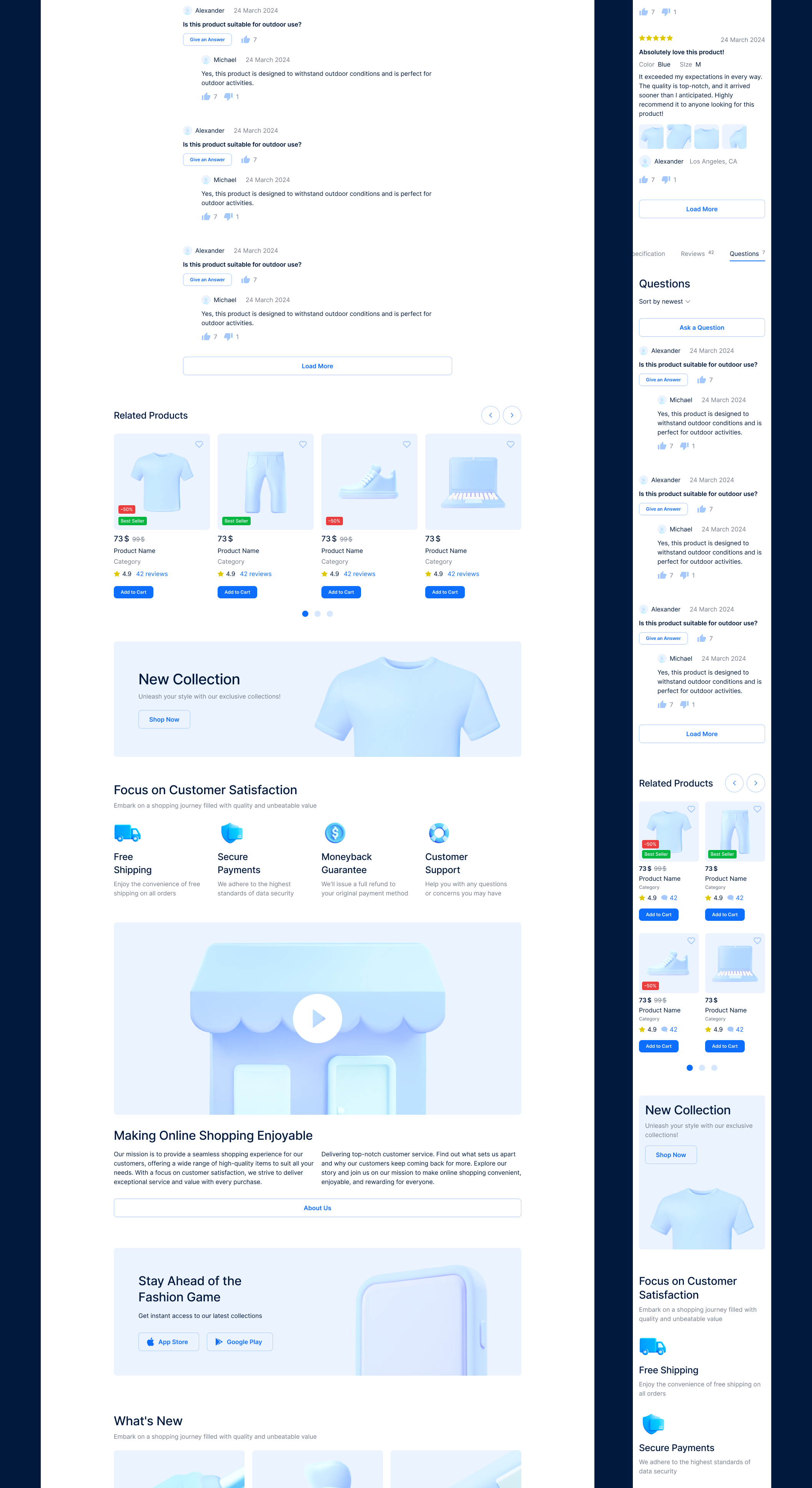 Ecommerce Wireframe
