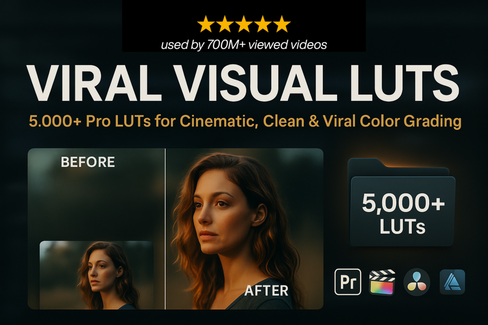 🎬 Viral Visual LUTS – 5,000+ Professional LUTs for Cinematic Domination