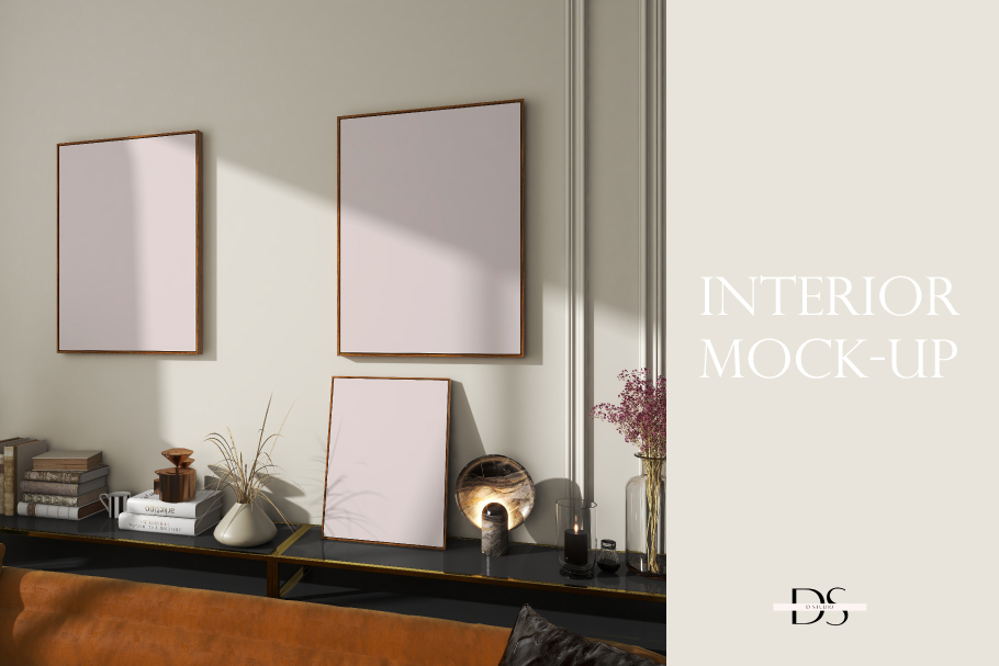 Wall Frame Mockup PSD: M0030