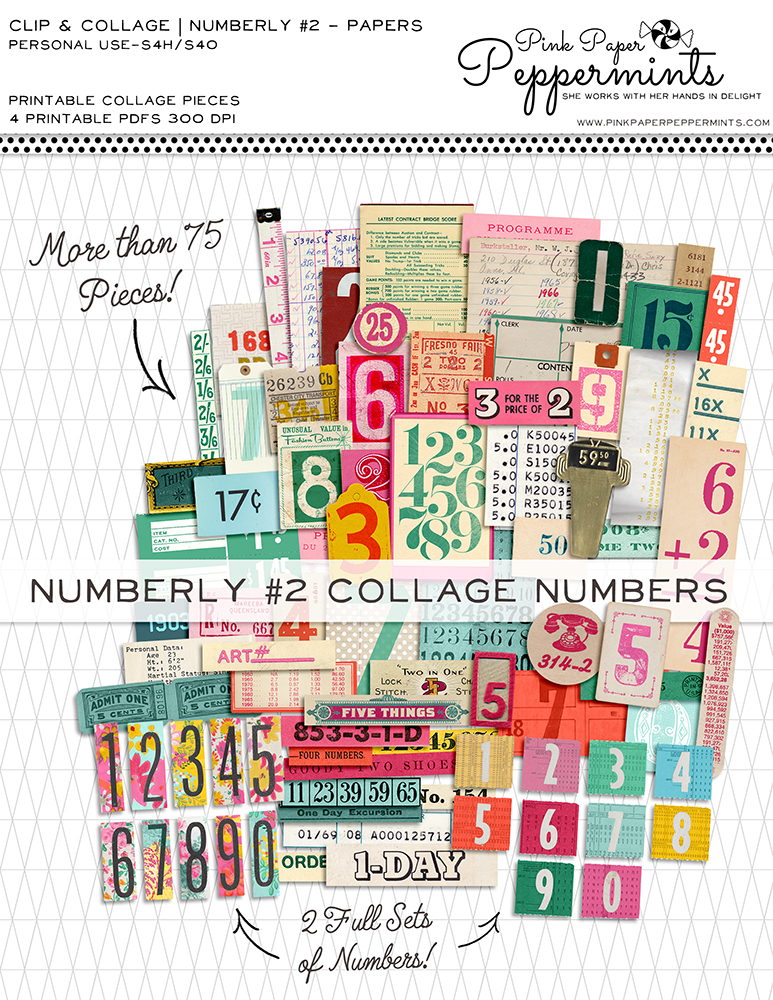 Numberly #2 | Collage Numbers