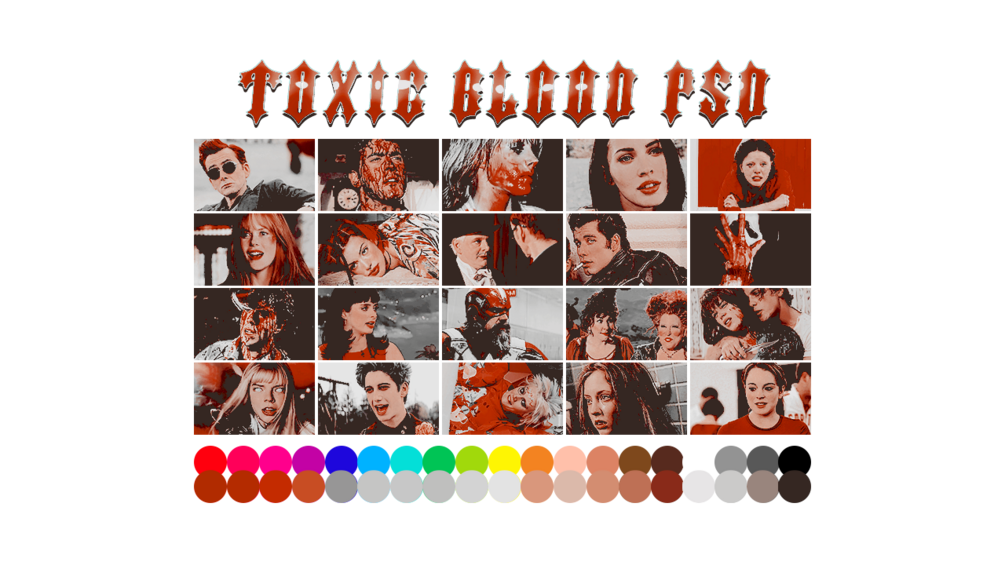 toxic blood coloring psd