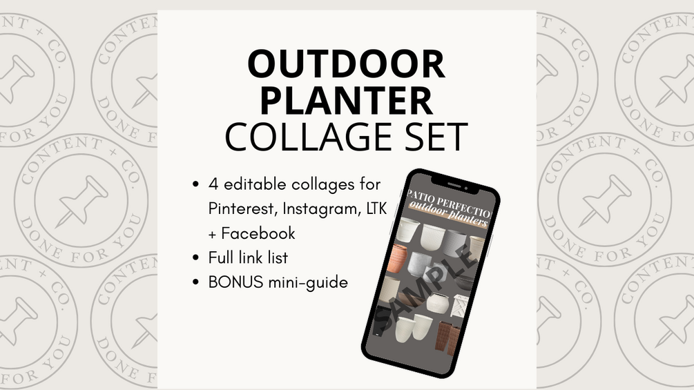 OUTDOOR PLANTERS (Semi-Exclusive Affiliate Collage Set)