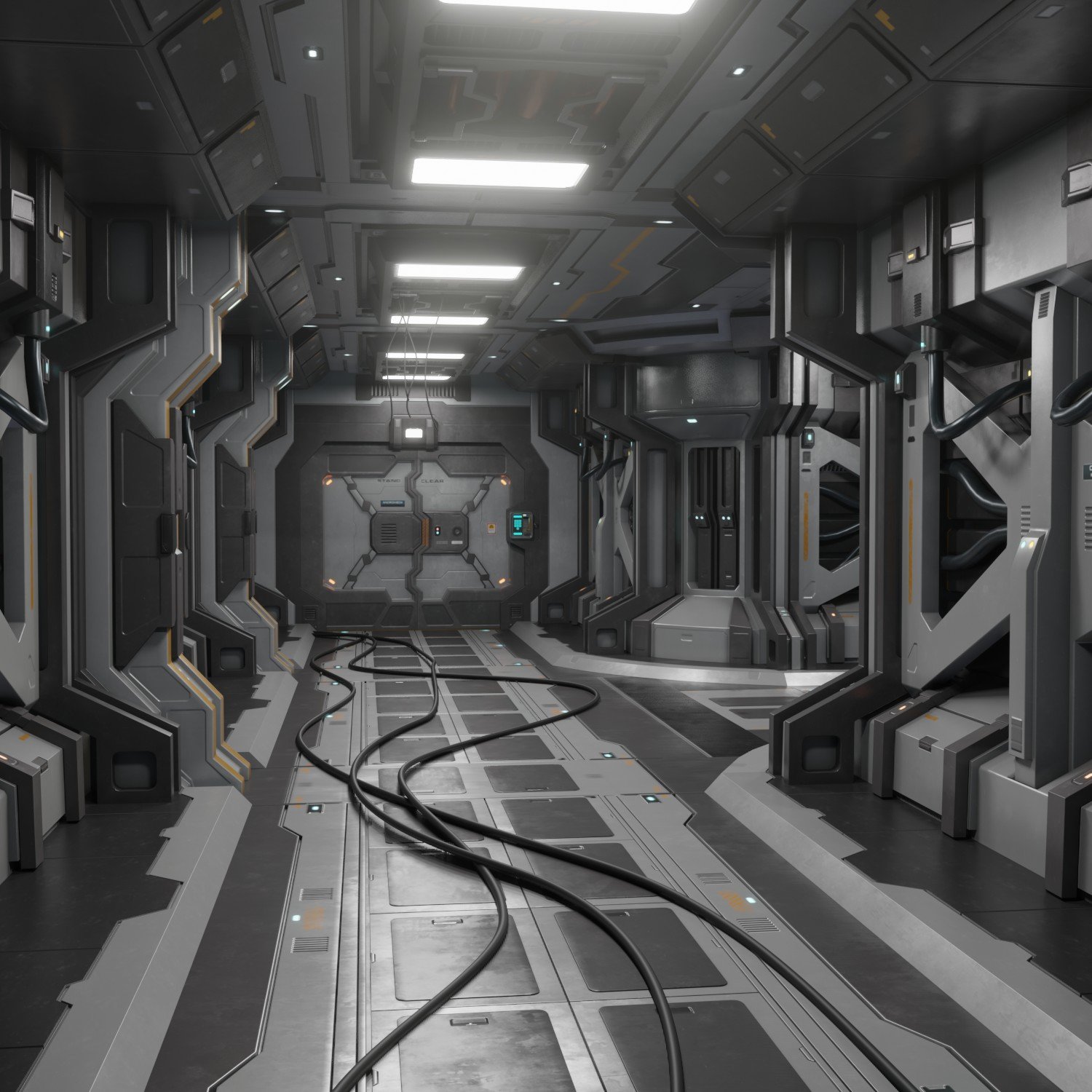 Added 2 Modular Sci-Fi corridors - Chuck_CG