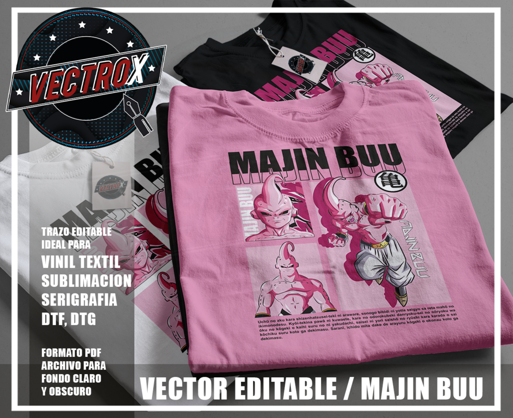 Vector Editable - Majin Buu