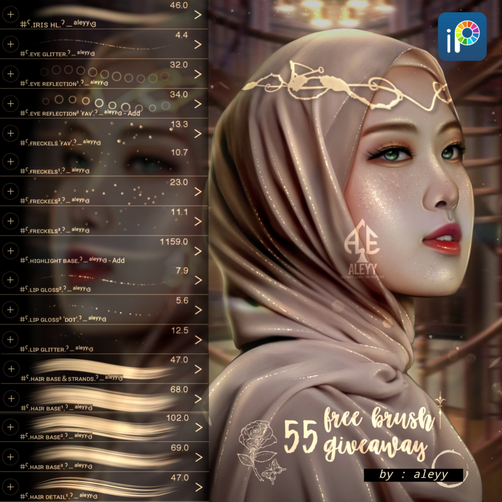 55 CUSTOM BRUSHES GIVEAWAY