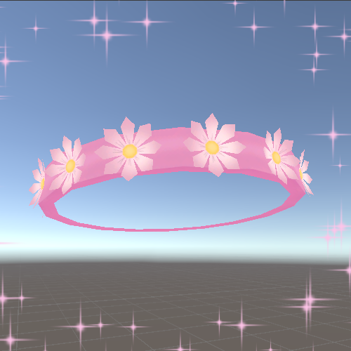 [3D] Flower Choker [VRChat / Blender / Unity]