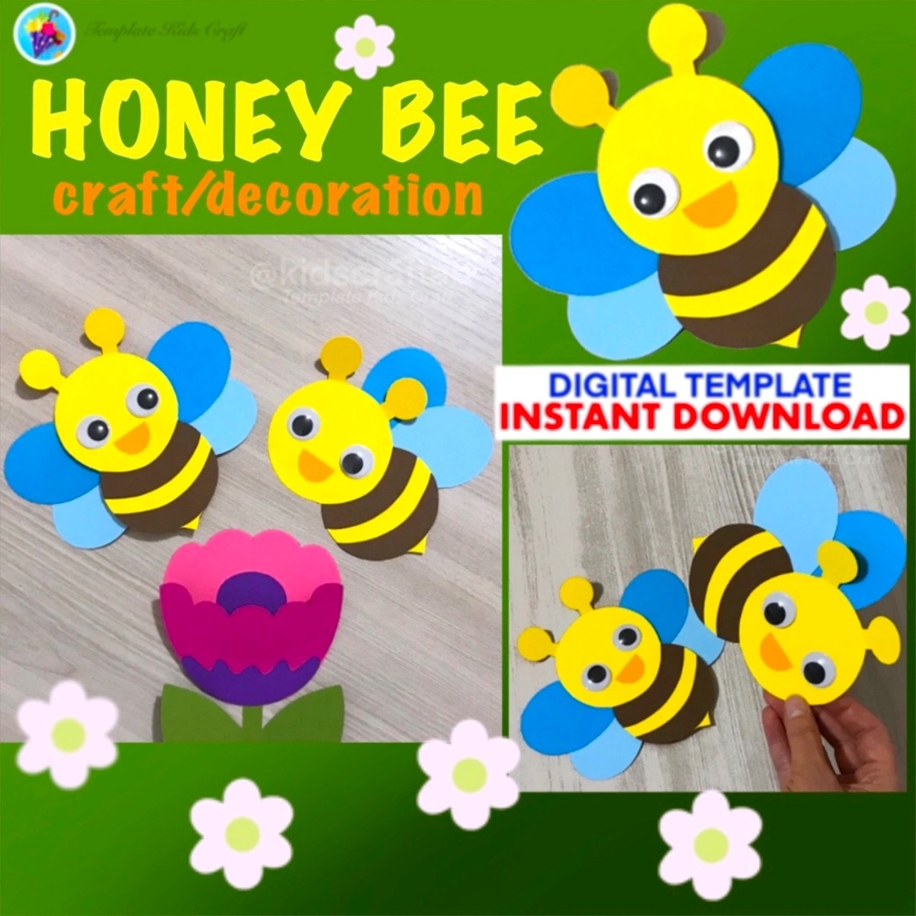 Bee Craft Spring Summer Insect Bug Animal Bulletin Board Decoration ...