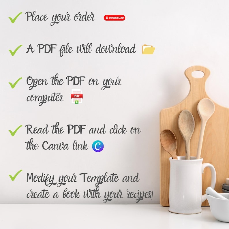 Customized Cookbook: CANVA Template