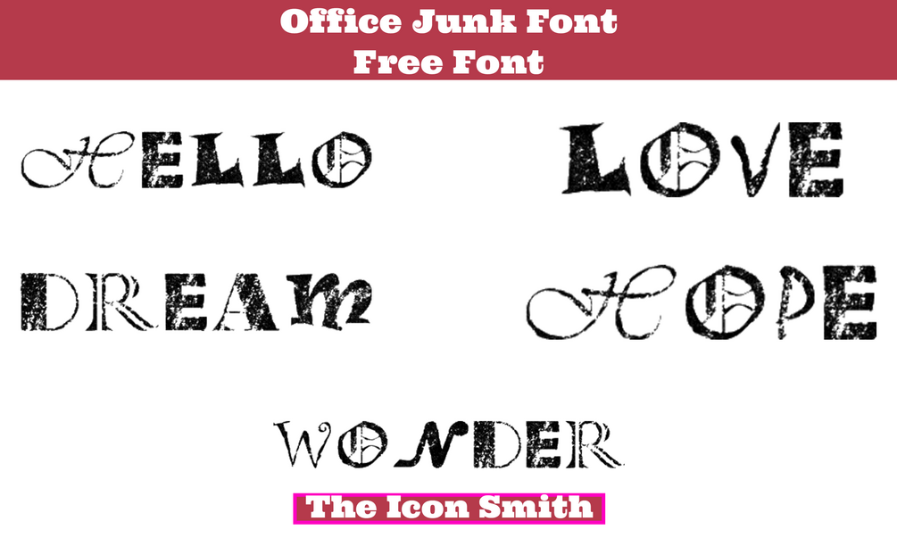 Free Office Junk Font F18997