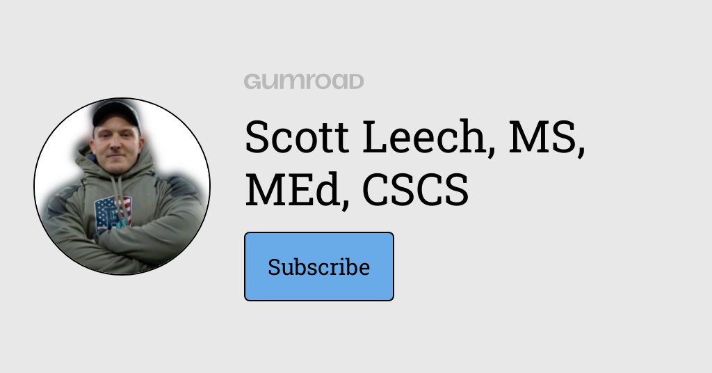 Scott Leech, MS, MEd, CSCS