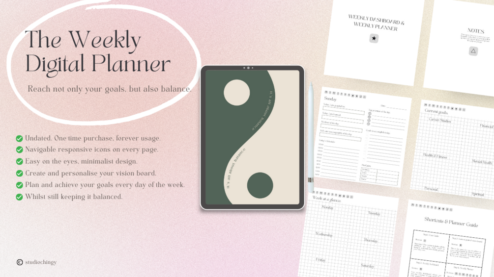 Goodnotes Weekly Digital Planner