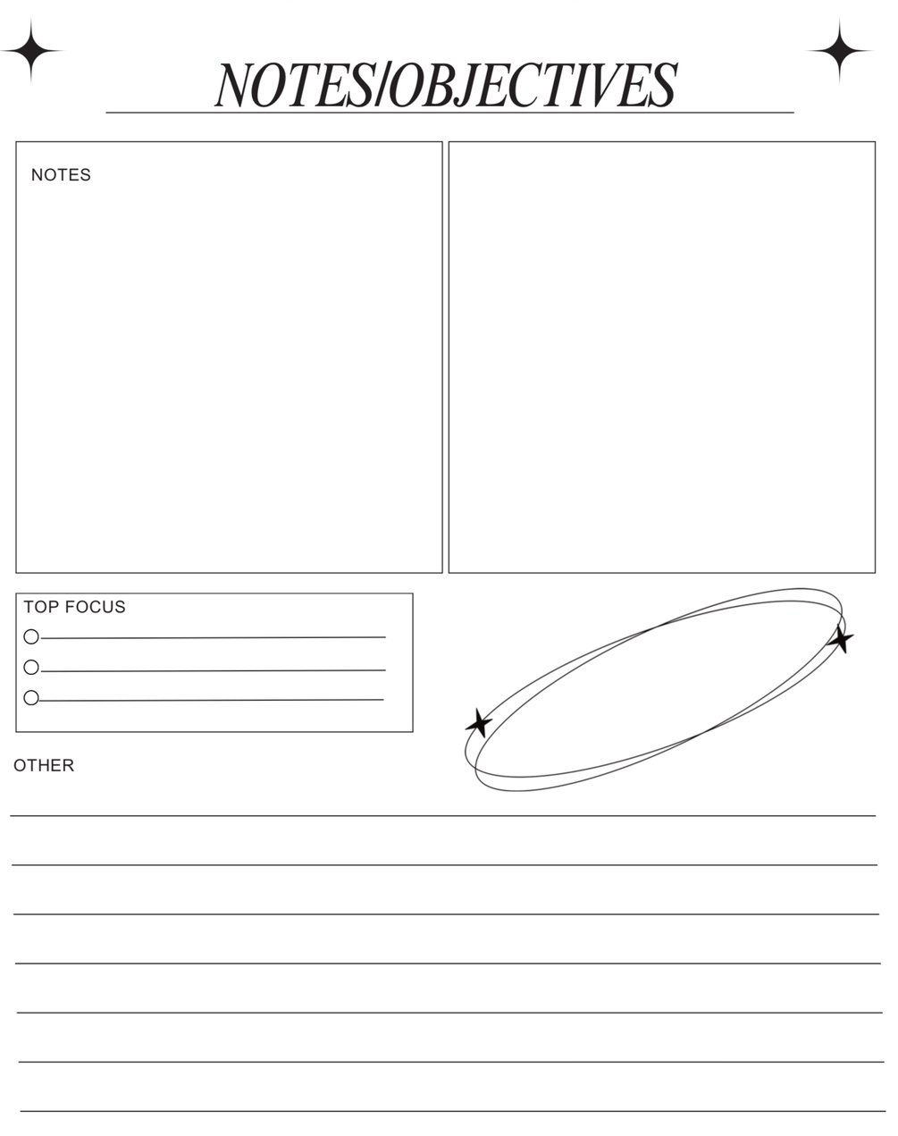 Bluely Yours | Monthly Digital Planner