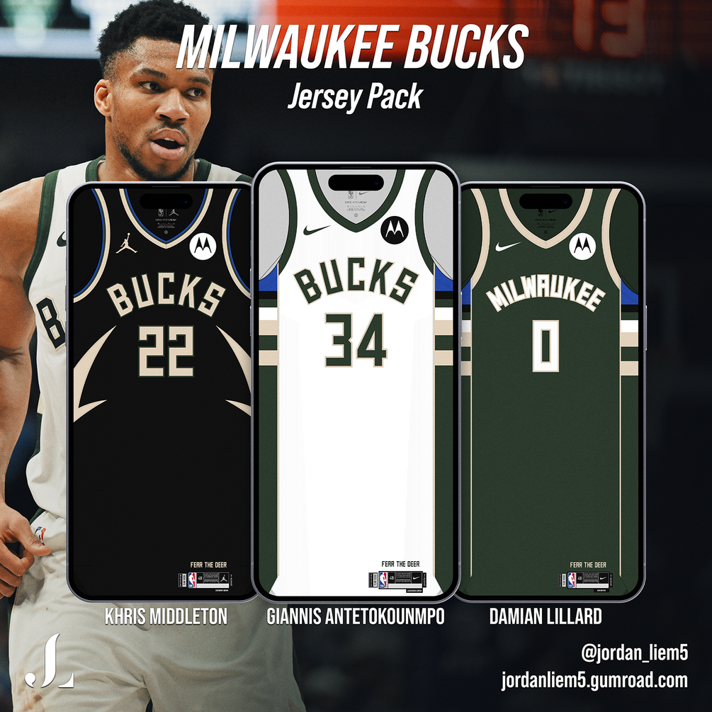 Milwaukee Bucks Jersey Pack