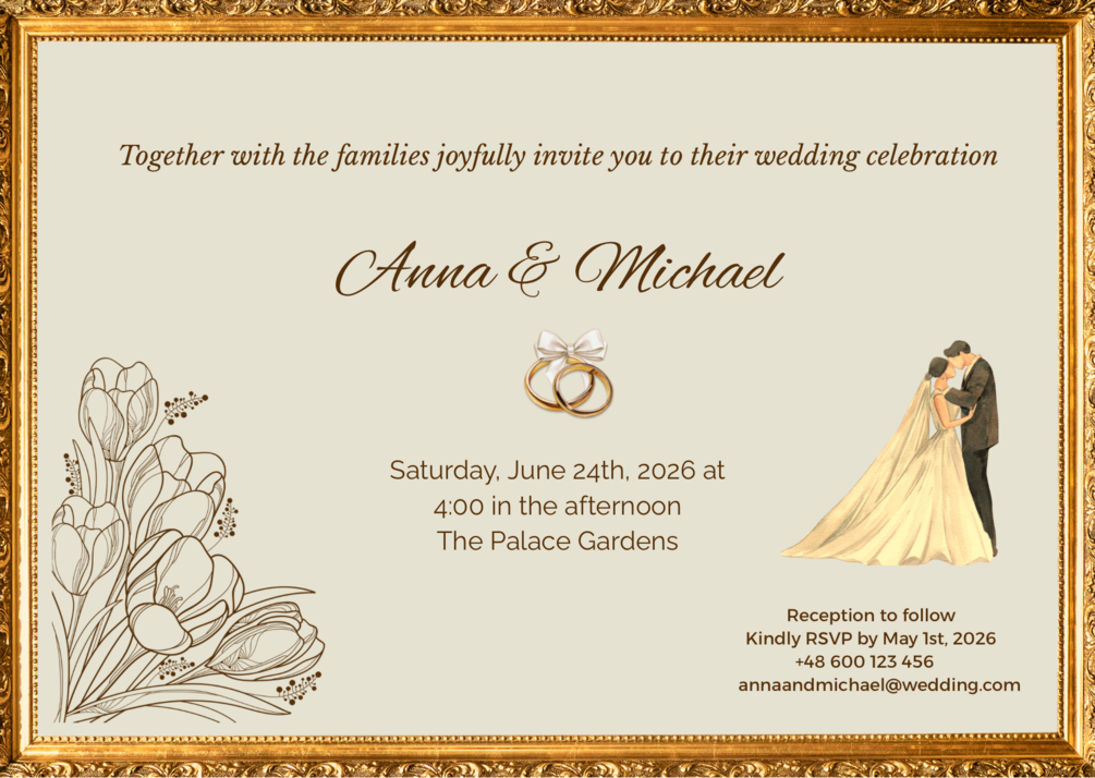 Wedding invitation - PDF