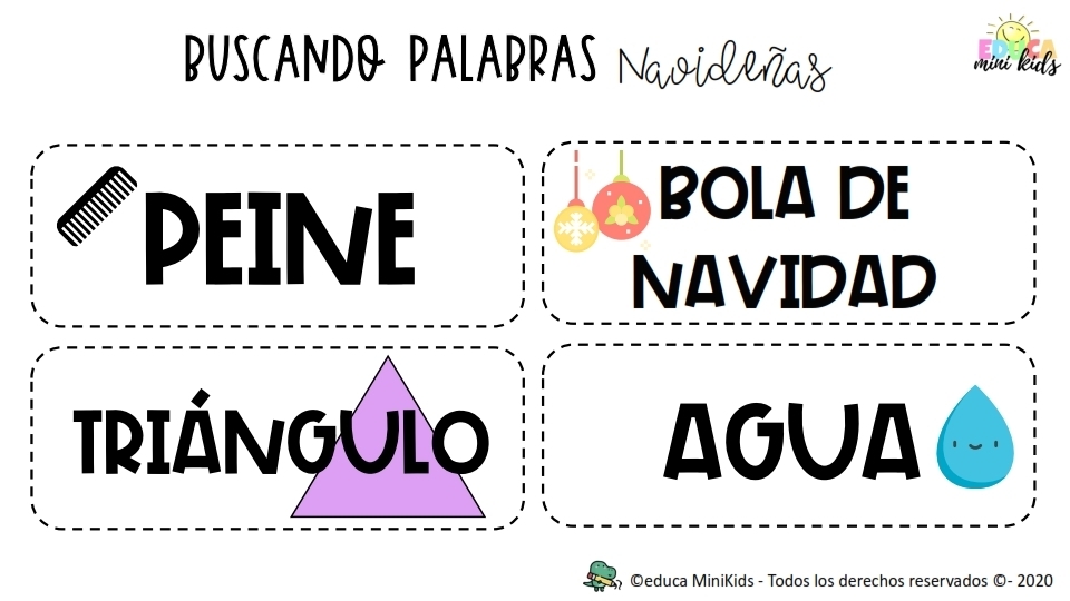 Buscando palabras navideñas