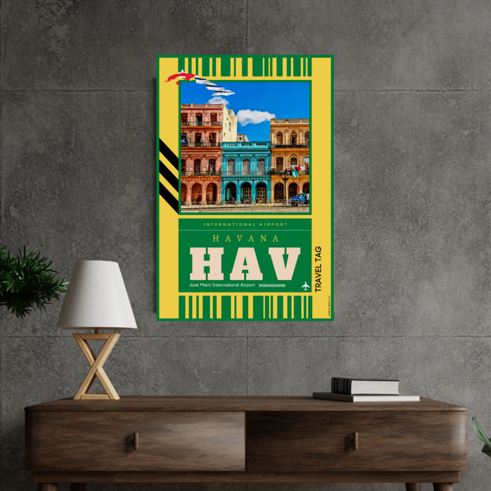 HAV HAVANA PRINTABLE AIRPORT CODE WALL ART