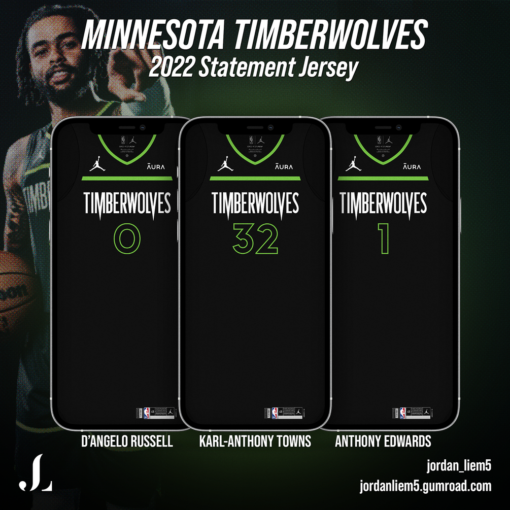 Minnesota Timberwolves 2022 Statement Jersey Pack
