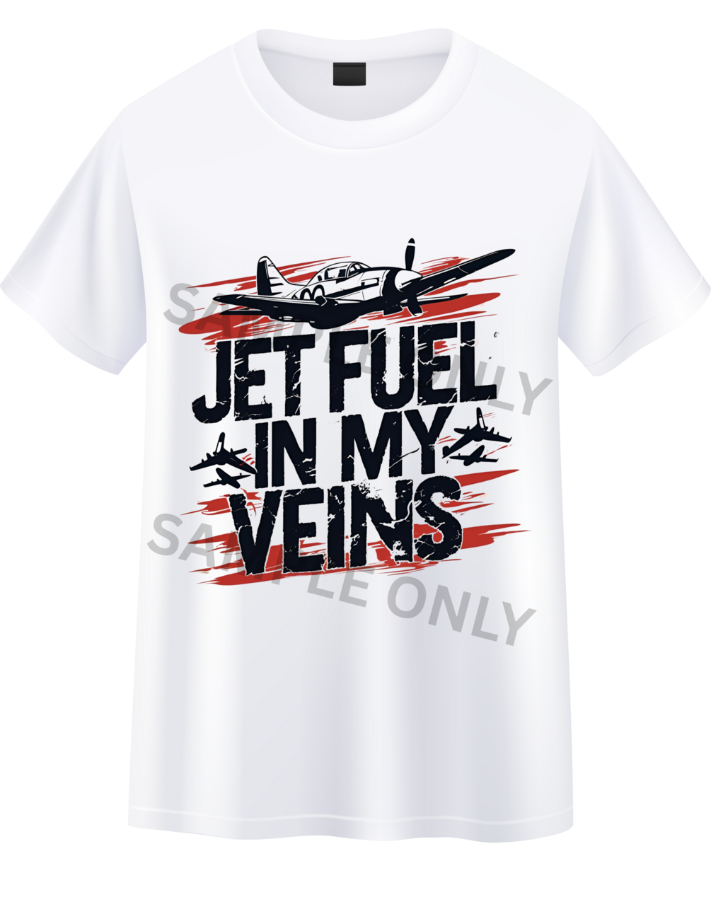 Jet Fuel in my Veins - Aviation T-Shirt Design (Digital Design)