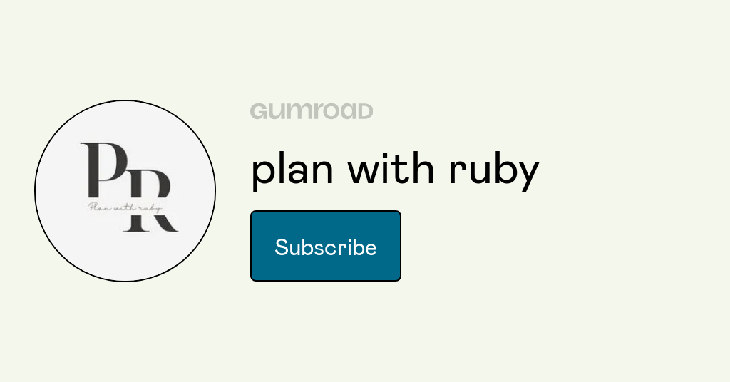 plan with ruby