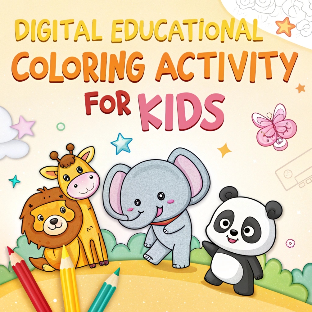 Digital Educational Coloring Activity for Kids