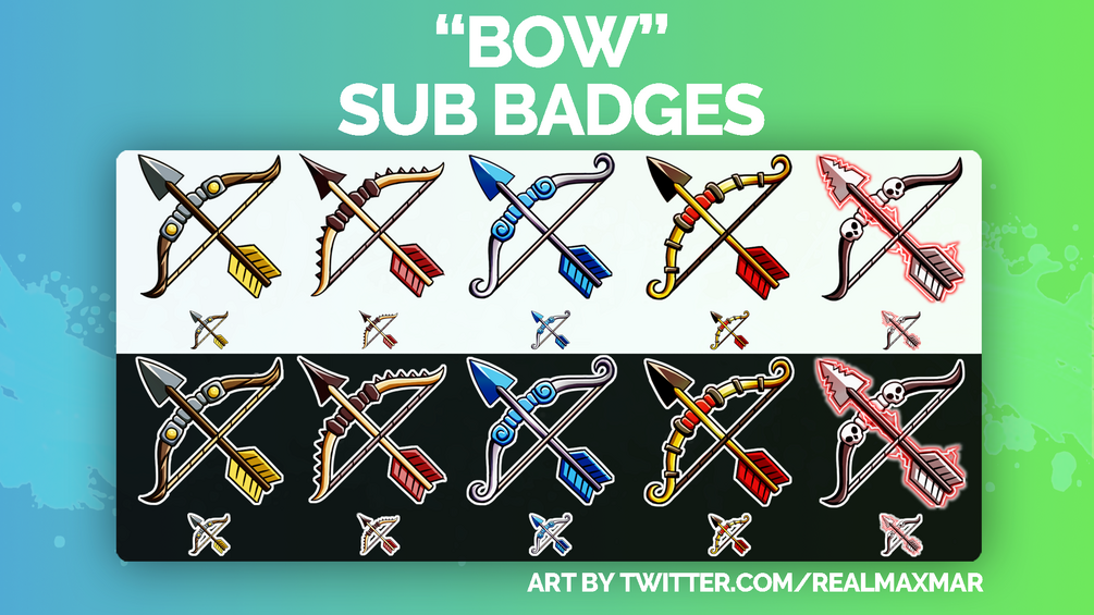 "Bow" sub badges for Twitch