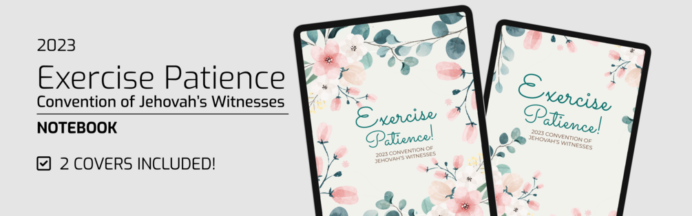 2023 Exercise Patience Convention Notebook - PinkFlowers