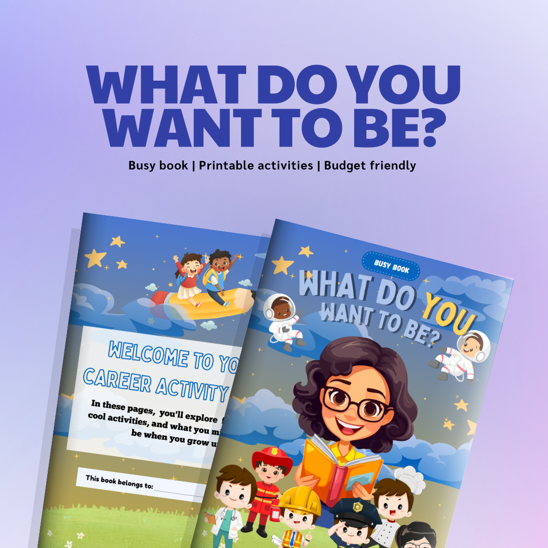 “What do you want to be?” Busy booklet Printable