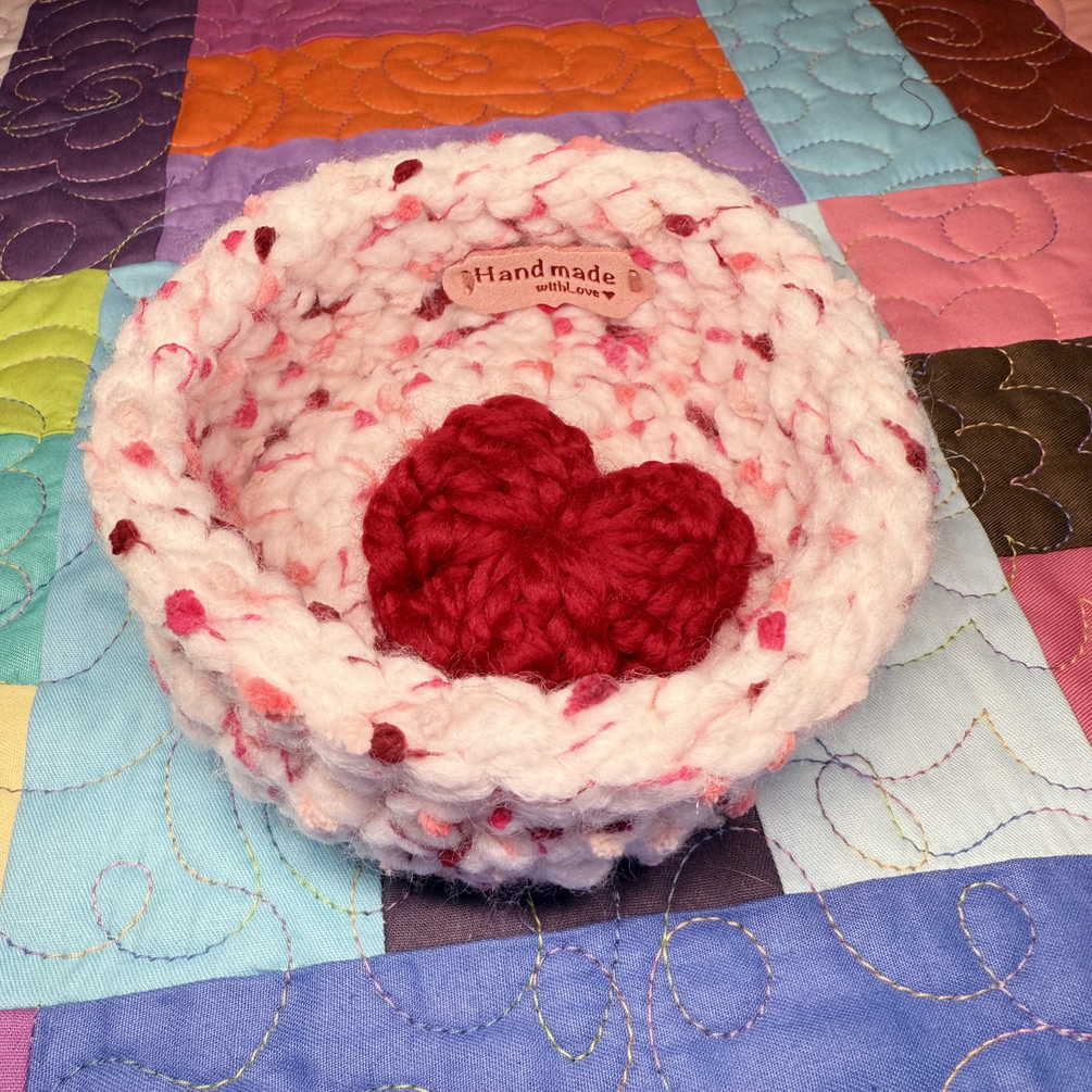 Mini Heart Bin Pattern