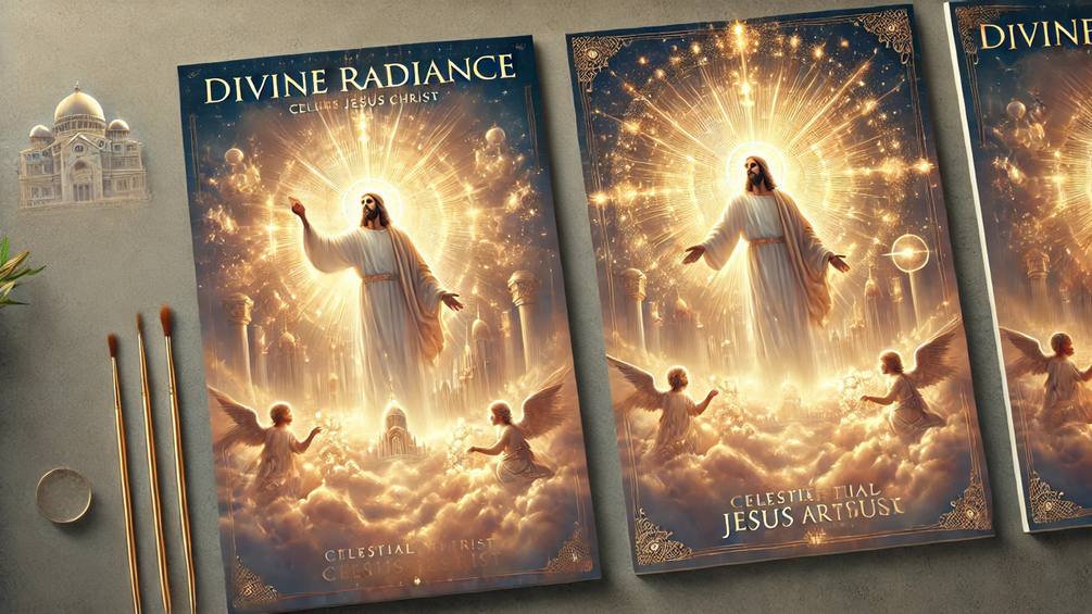 Divine Radiance: Celestial Jesus Artwork