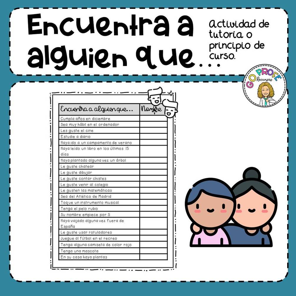 Encuentra a alguien que...