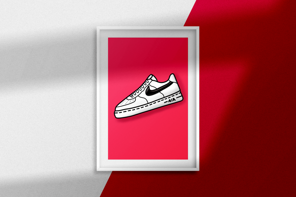 Nike Air Force 1 Black Tick | Digital Download | Illustration