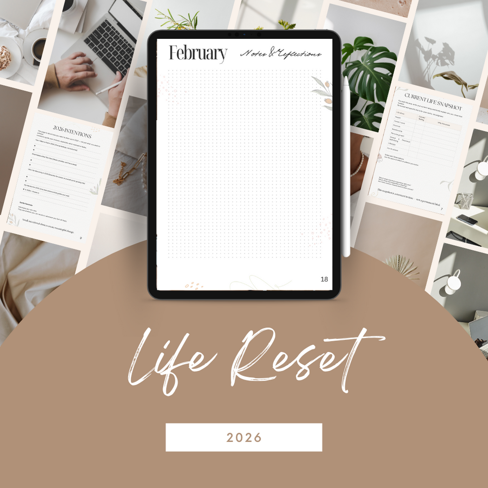 2026 Life Reset Planner Reflect • Reset • Realign Your Year