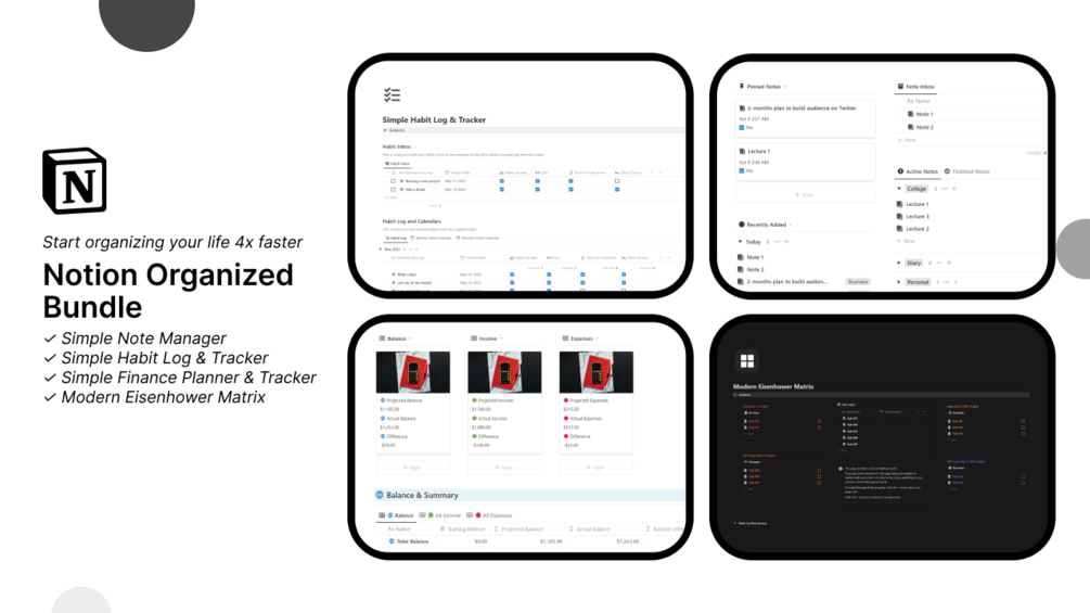 Notion Organized Bundle