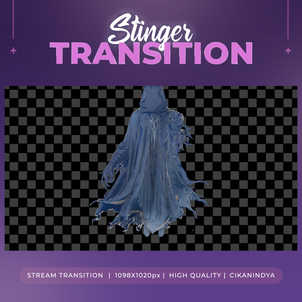 Stinger Transition | Haunted Cloak Phantom for Horror Streamers ...
