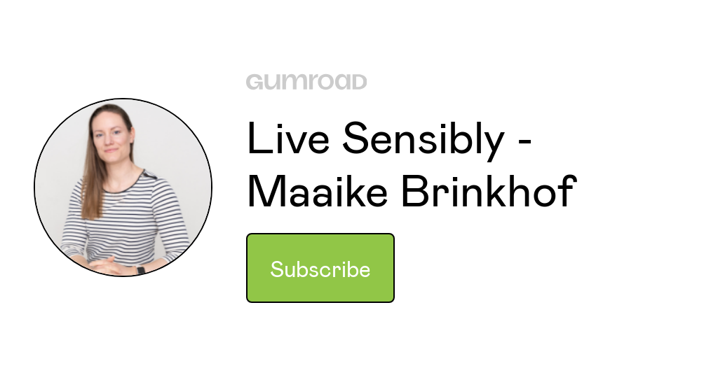 Live Sensibly - Maaike Brinkhof
