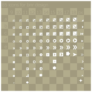 85 icons for bnr design