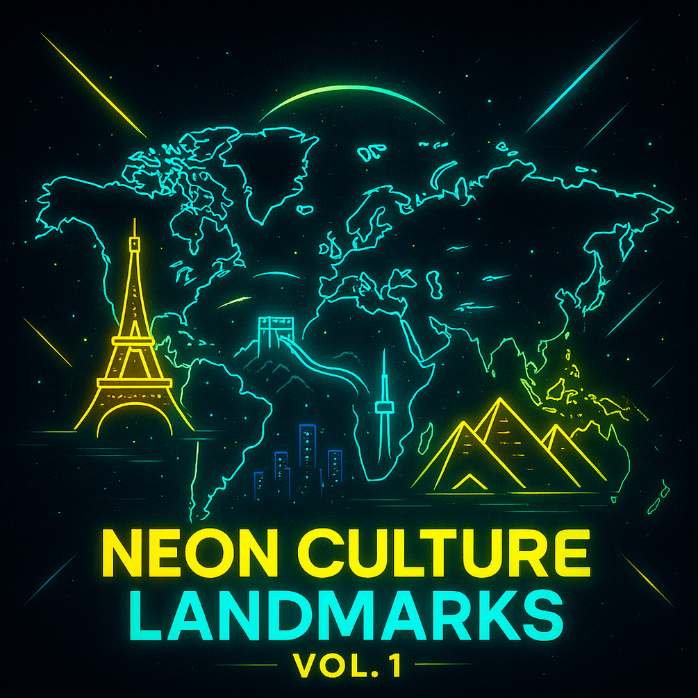 Neon Culture Landmarks – Vol. 1 | 9 Landmark Set