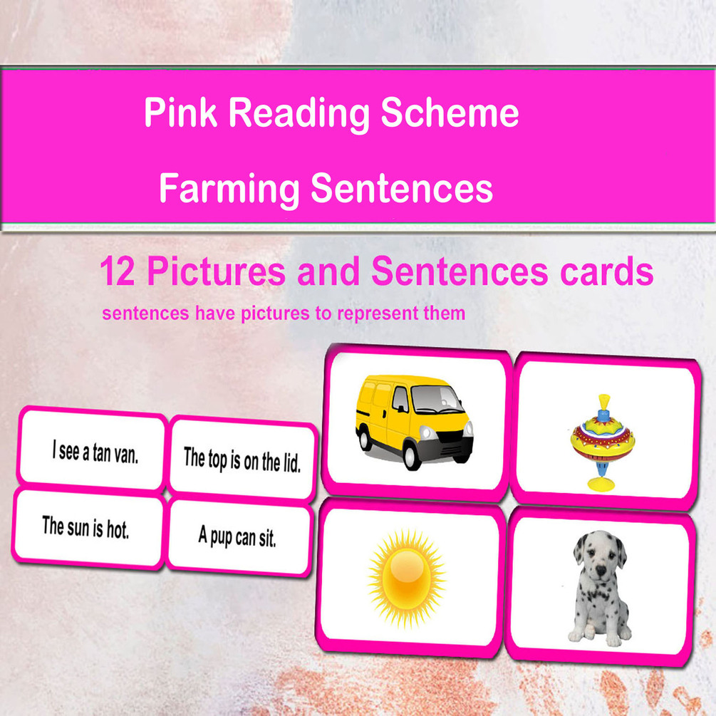 Montessori Pink Phonetic Language Series Bundle