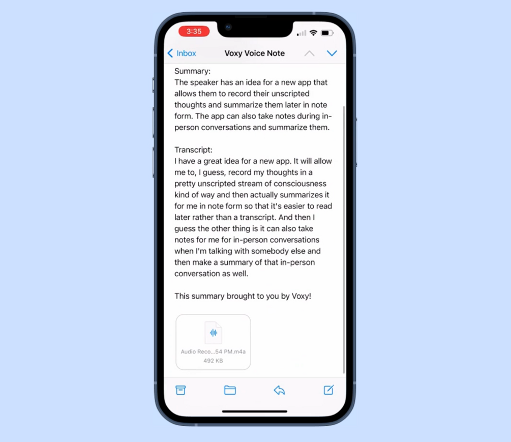 Capture Thoughts and Conquer Conversations with Voxy Voice