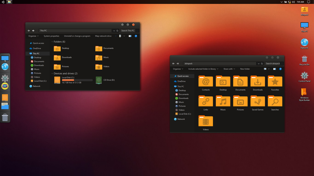 Ubuntu Dark SkinPack