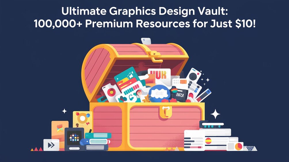Ultimate Graphics Design Vault: 100,000+ Premium Resources for Just $10!