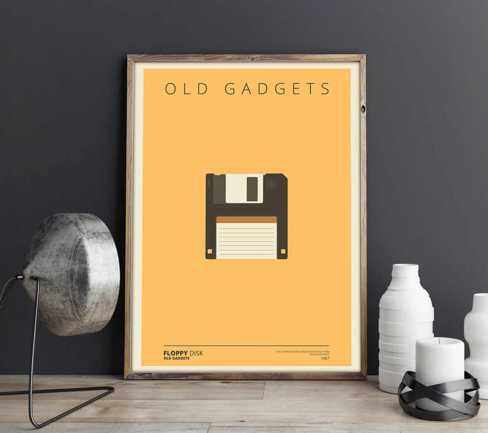 POSTER : Old Gadgets - Floppy Disk