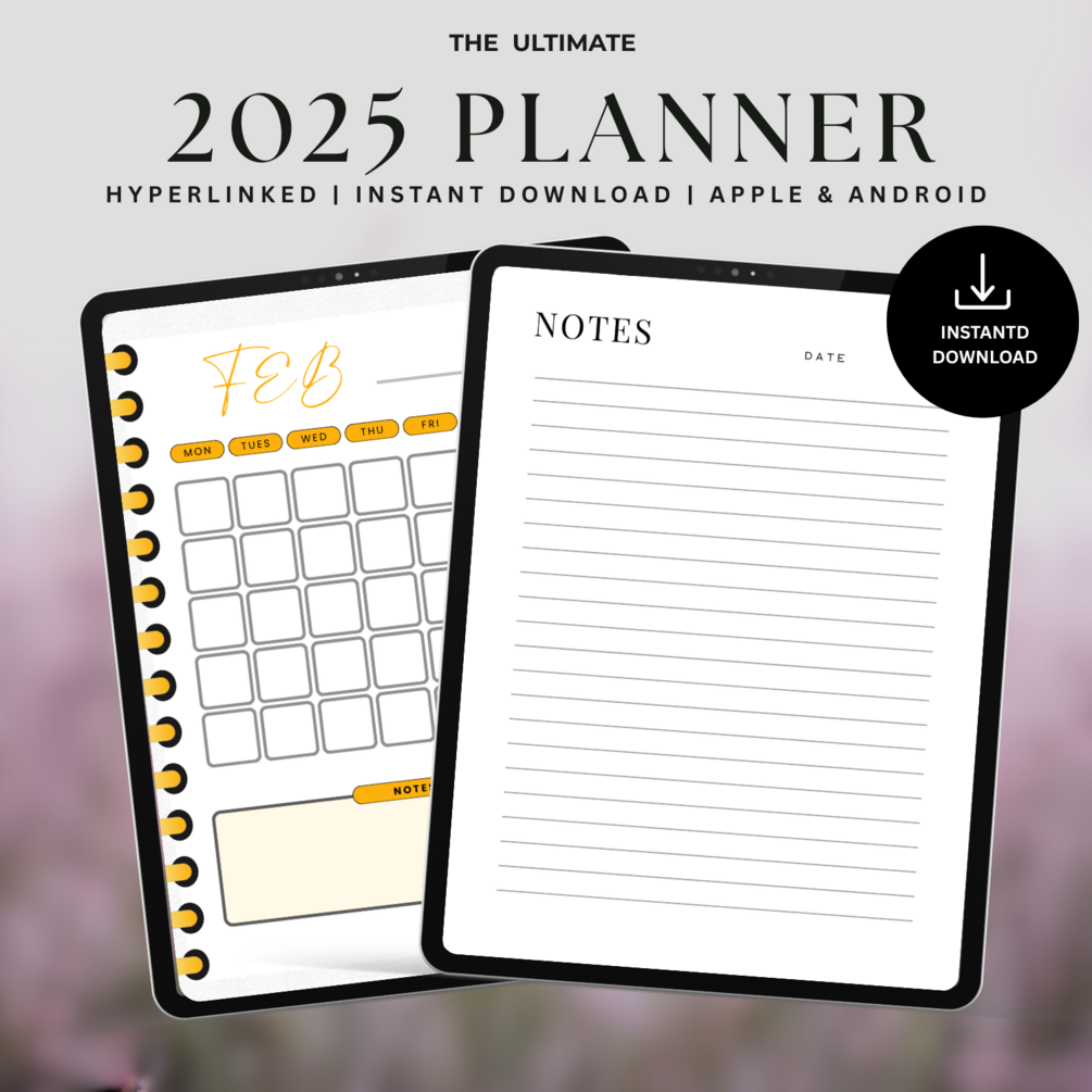Digital Monthly Planner for ipad & Android | Digital Calender and Dated ...