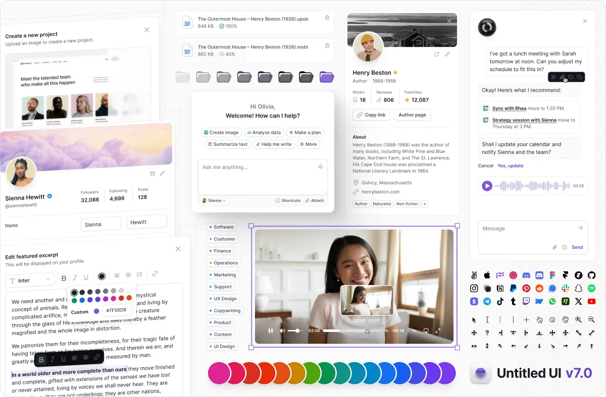 Untitled UI v7.0 — New components + ready for React! - Untitled UI