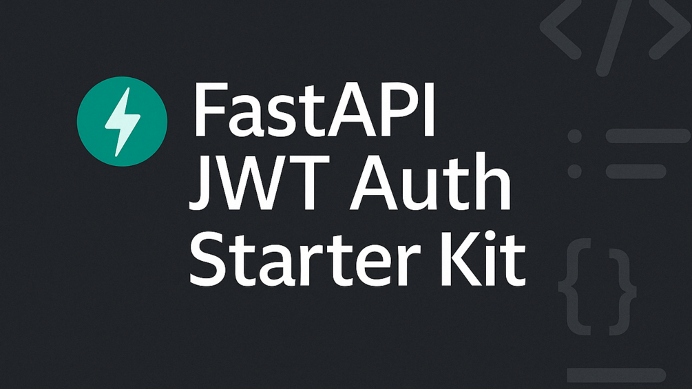 FastAPI JWT Auth Starter Kit