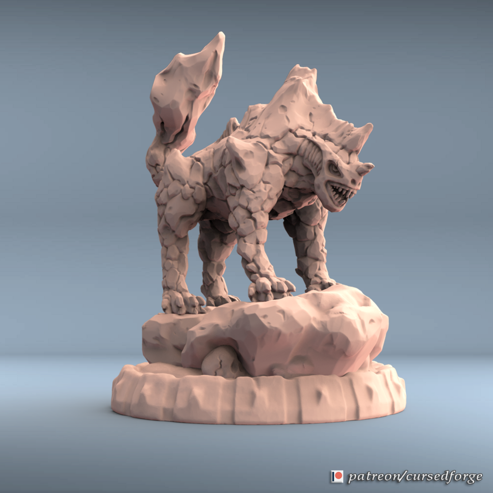 Earth / Rock Elemental Beast STL miniature