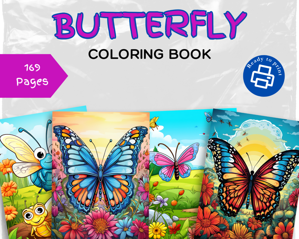 Coloring Books for Kids | Butterfly Bliss Coloring Book | Wings of ...