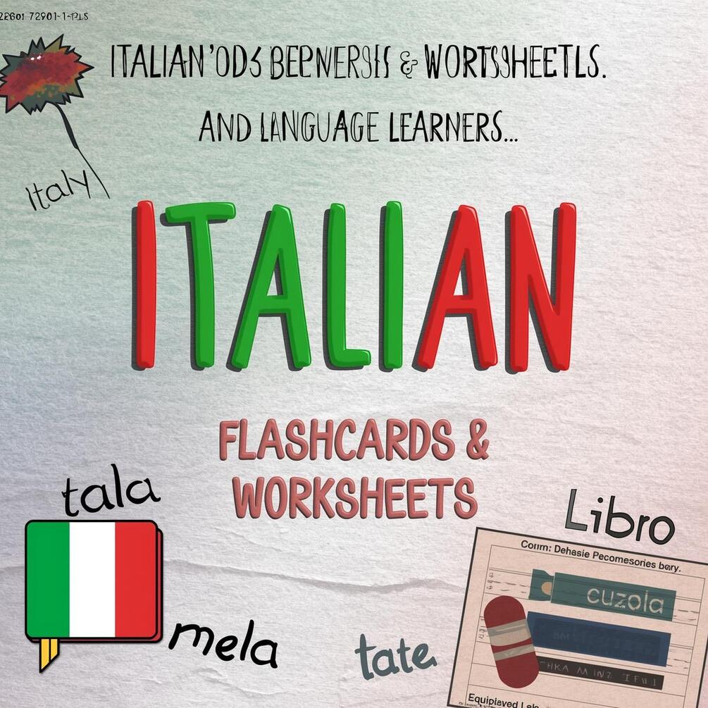 Italian Starter Pack: Vocabulary ,Worksheets & Flashcards (PDF)